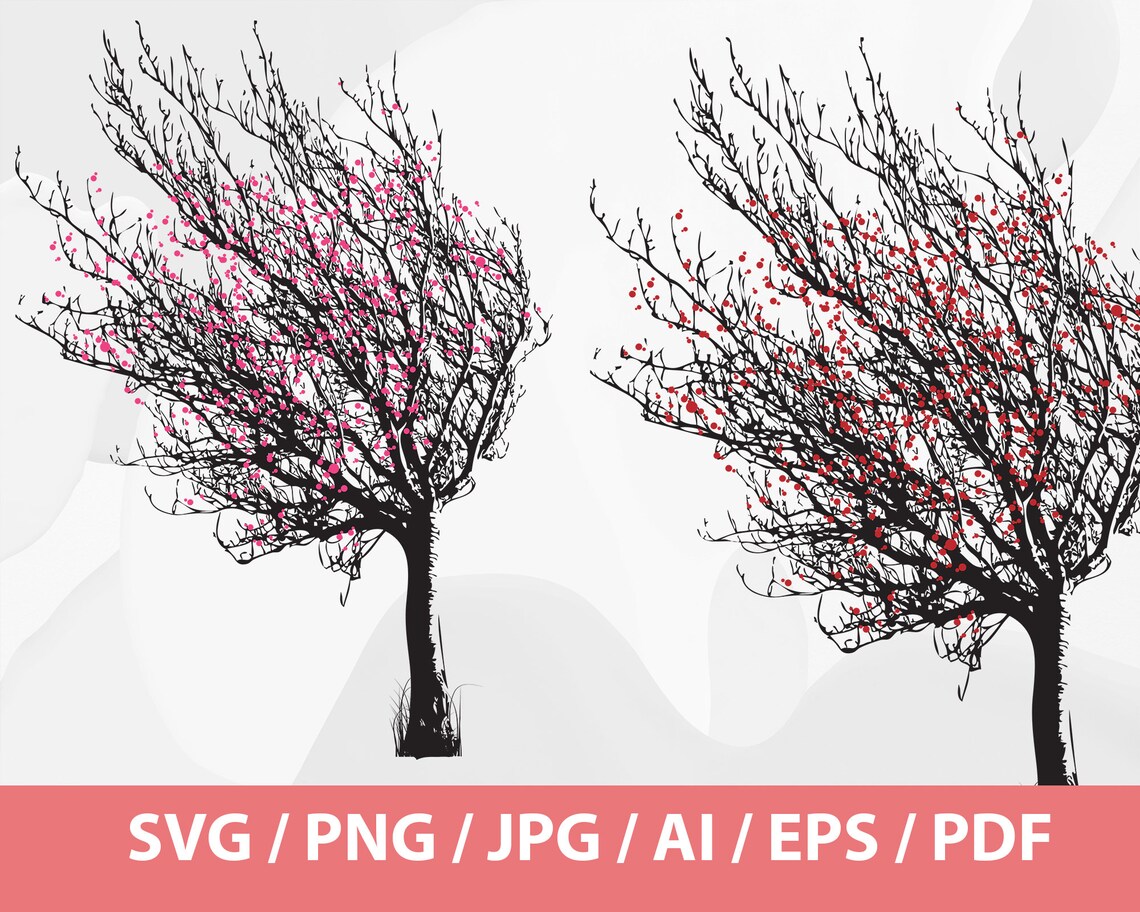 Tree SVG Autumn Tree Forest Svg Files Tree Clipart Tree | Etsy