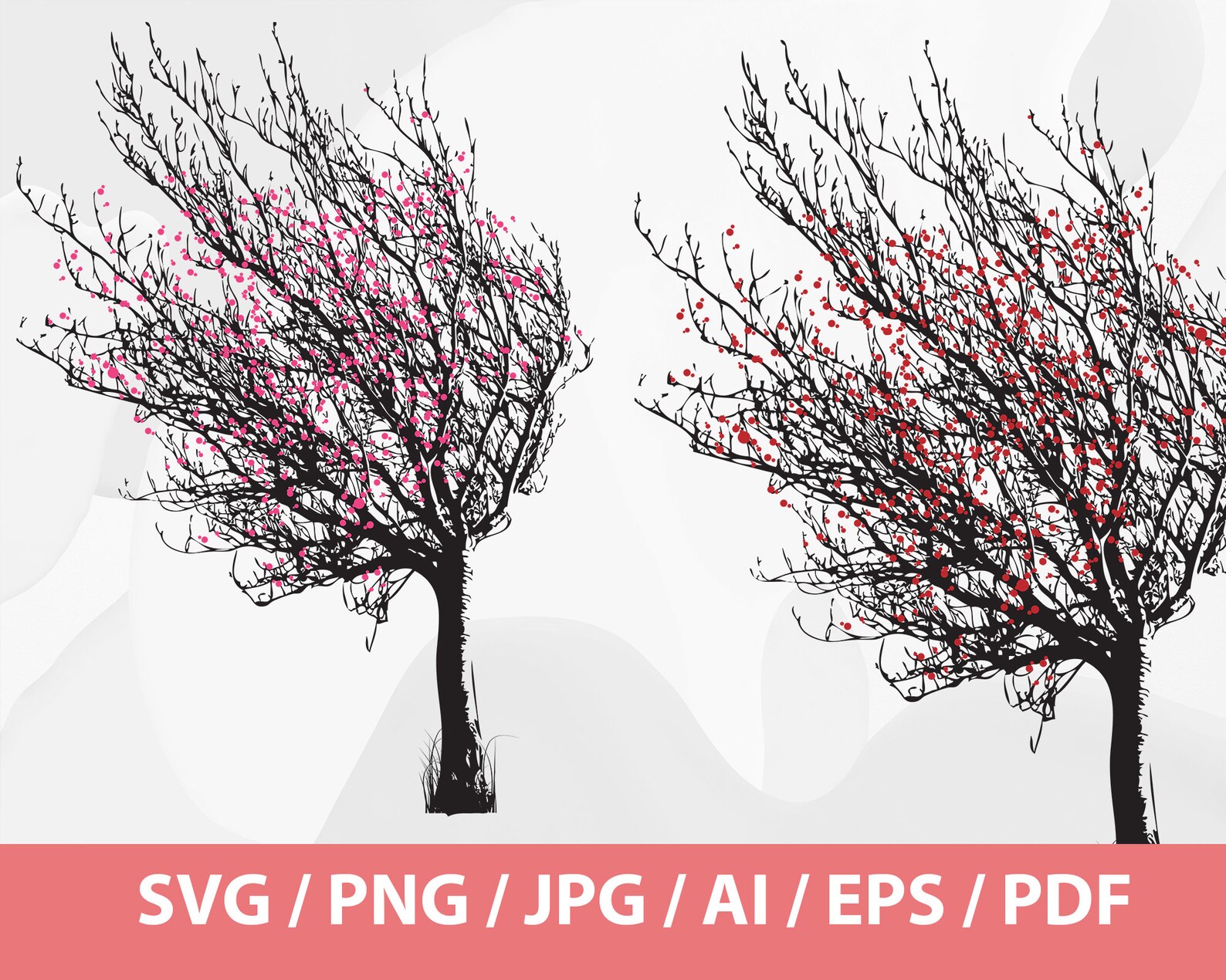 Tree SVG Autumn Tree Forest Svg Files Tree Clipart Tree | Etsy