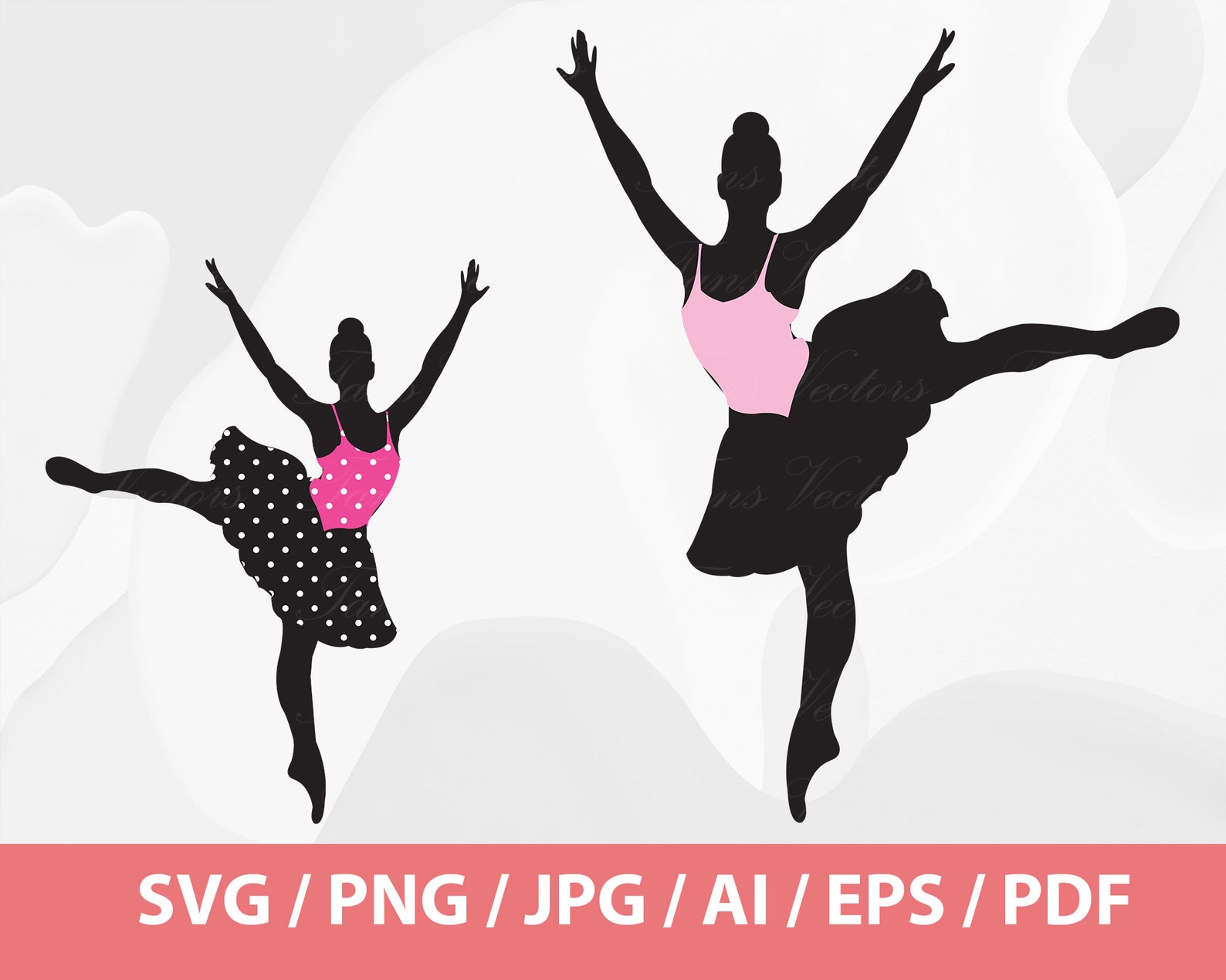 Ballerina SVG - Ballet SVG Bundle, Ballet Silhouette, Ballerina Dress ...
