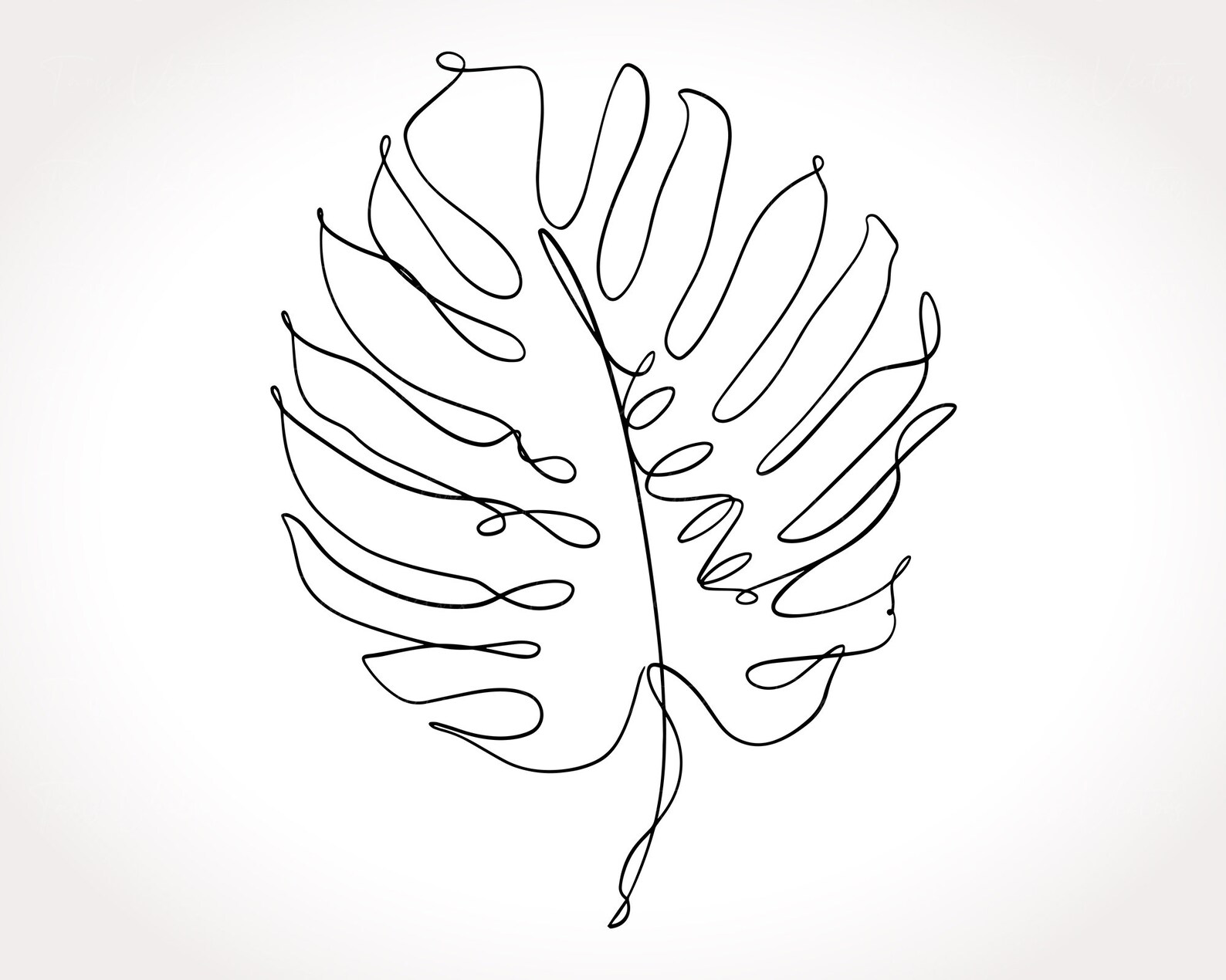 Leaf Line Art Collection - Leaf Svg, Minimalist Leaf, Leaf Wall Art ...