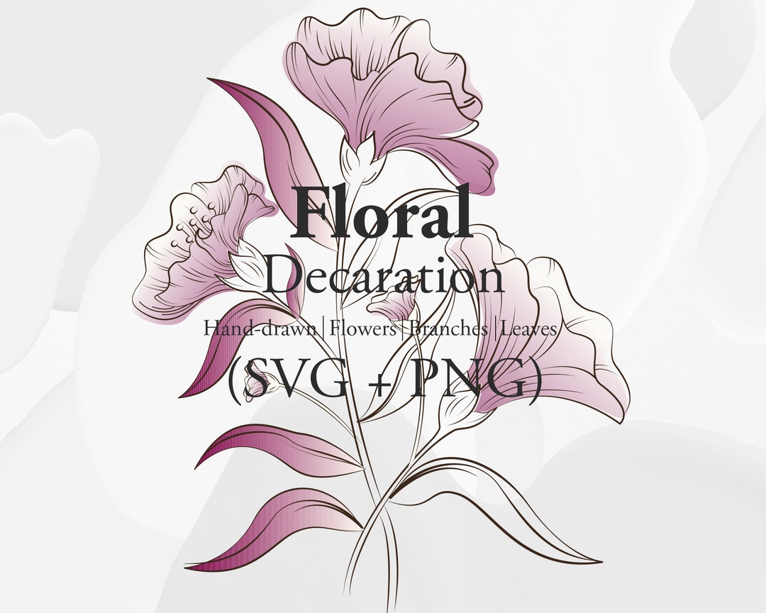 Flower SVG - Floral Arrangement Svg, Floral Svg, Flower Png, Wildflower ...