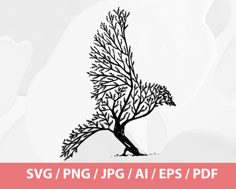 Animals Wall Art Tree Branches Svg - Squirrel Wall Art Tree Branches ...