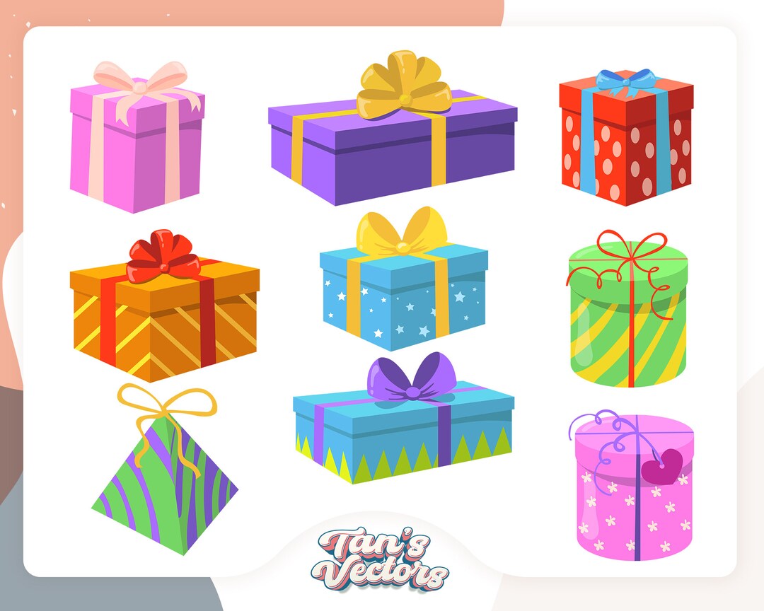 Christmas Present Boxes, Gift Boxes Svg, Ai, Eps, Png, and Jpg Files ...