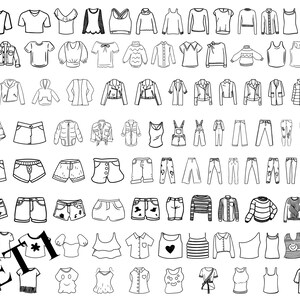 Woman Clothes Collection Set - Clothes Svg, Clothing Svg, Clothes ...