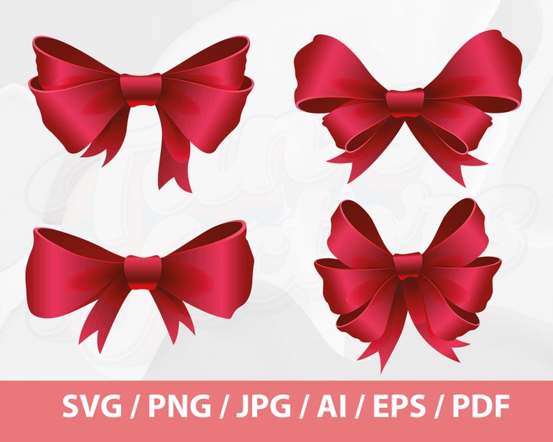 Ribbon SVG Realistic Ribbon Svg Gift Ribbon Svg Bridal - Etsy