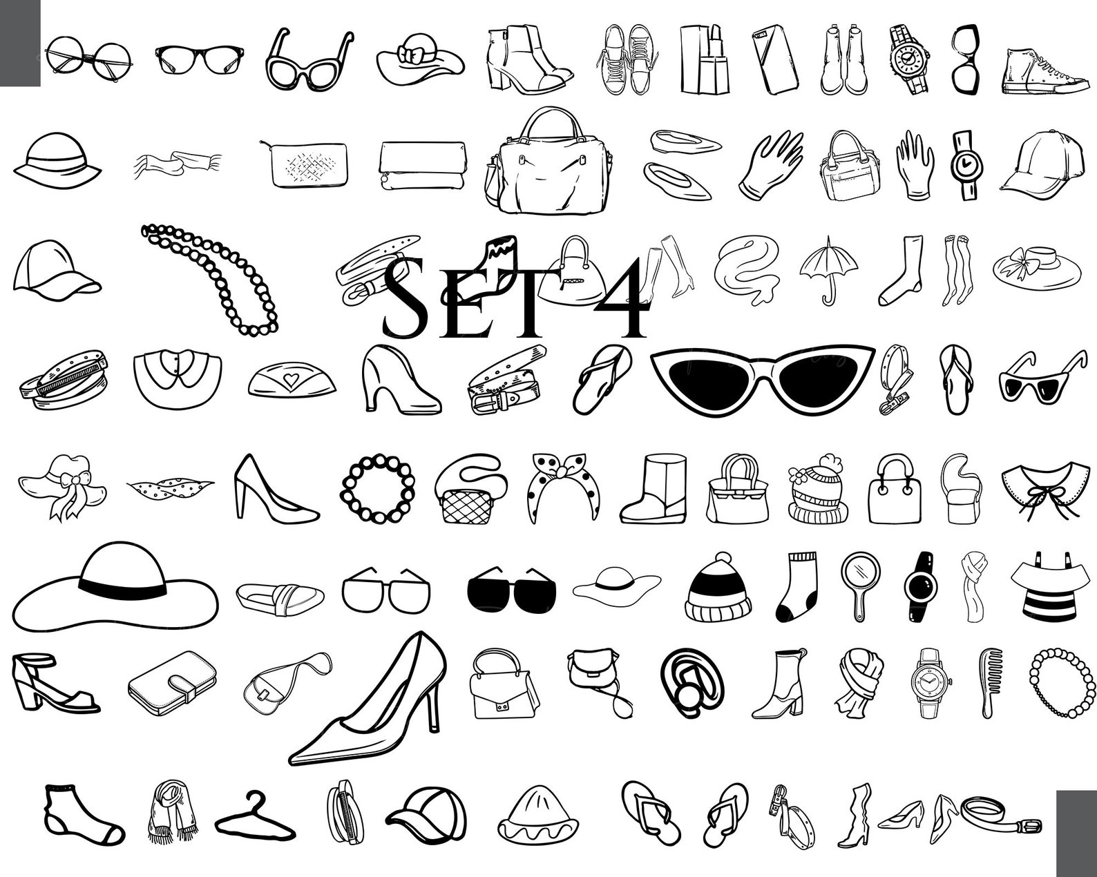 Woman Clothes Collection Set - Clothes Svg, Clothing Svg, Clothes ...