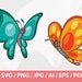 Cute Butterfly Clipart - Spring Bugs, Butterfly Clipart, Butterfly SVG ...