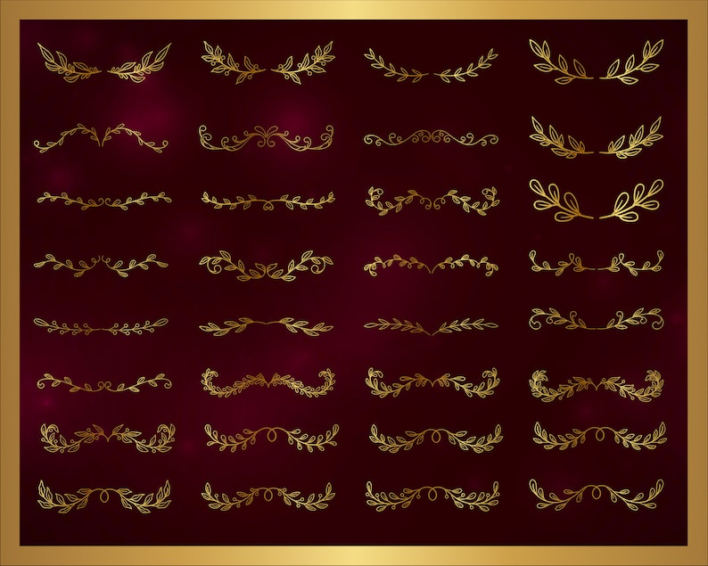 GOLD TEXT DIVIDERS Dividers Svg Text Dividers Svg - Etsy