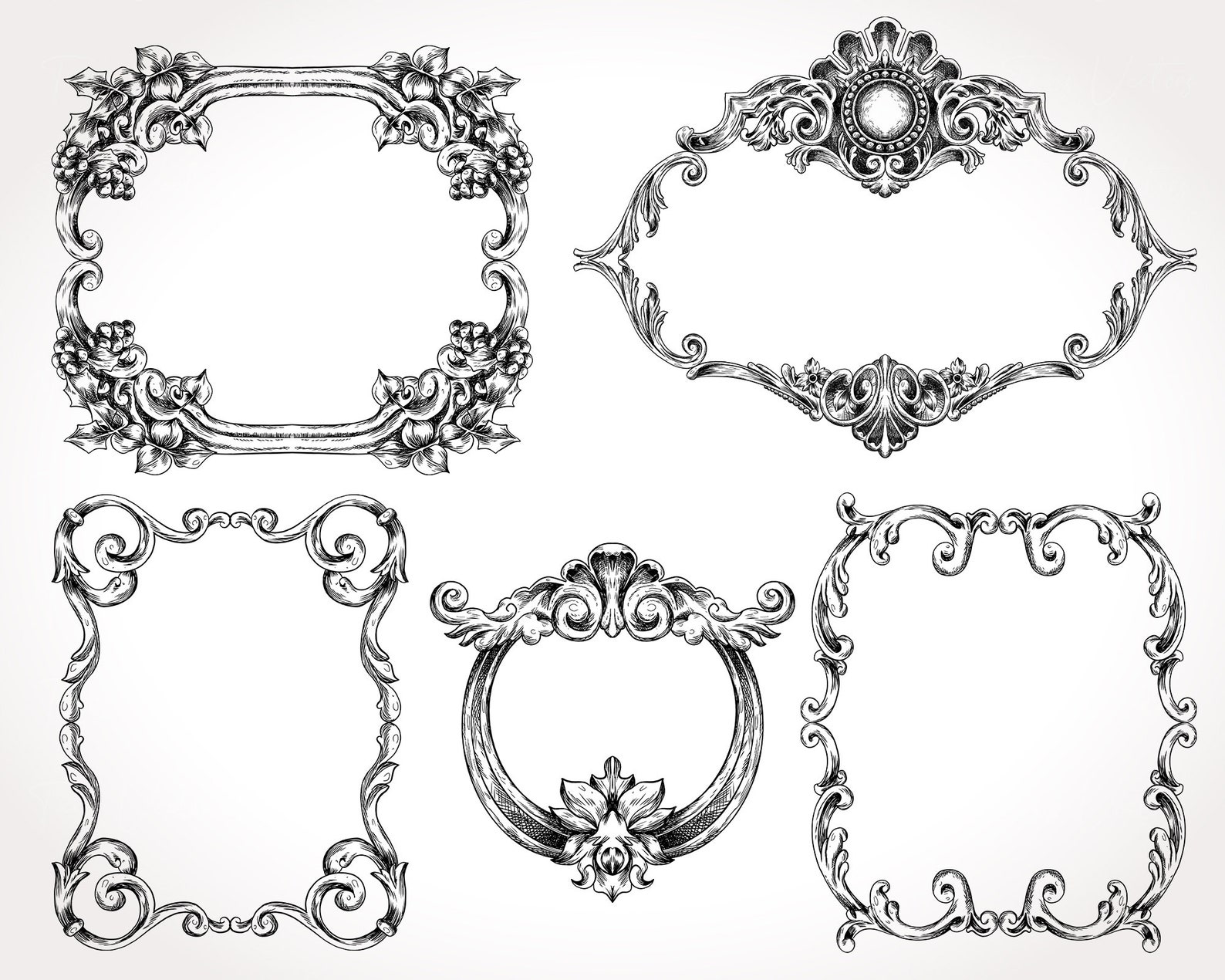 Ornamental Frame SVG - Decorative Frame Svg, Wedding Frame Svg ...