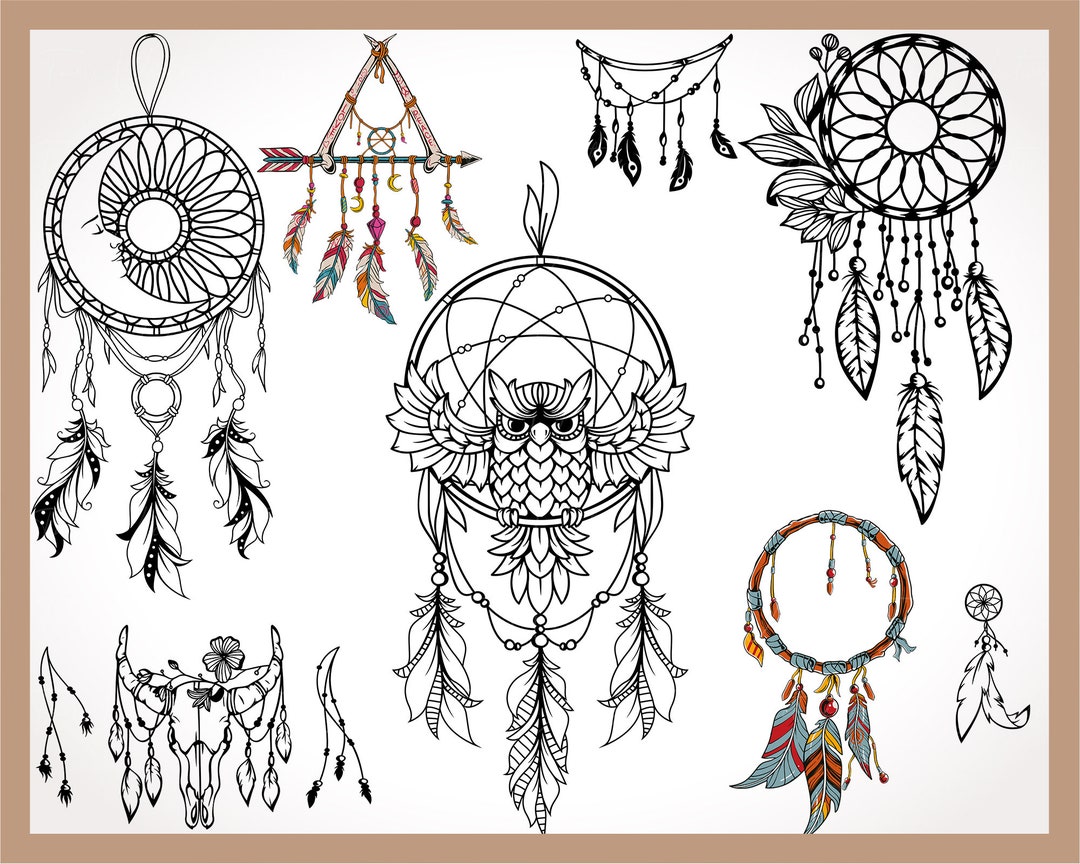 Dreamcatcher Svg - Dream Catcher Print, Dream Catcher Png, Boho Svg ...