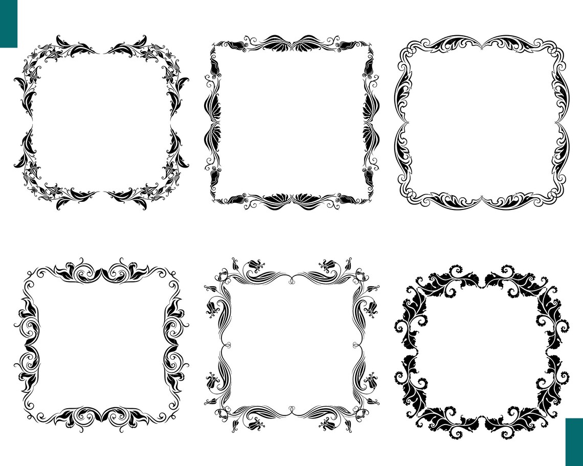 Decorative Frame SVG Frame Svg Circle Frame Svg Round - Etsy