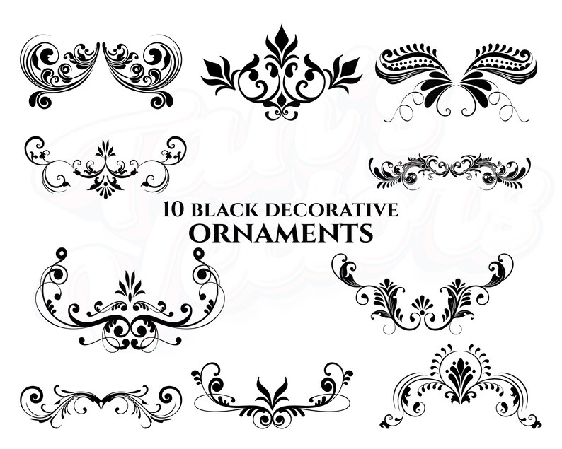 Gold Decorative Ornament SVG - Vintage Ornament Svg, Swirls Svg ...