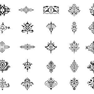 Decorative Elements SVG - Decorative Ornaments Svg, Geometric Design ...