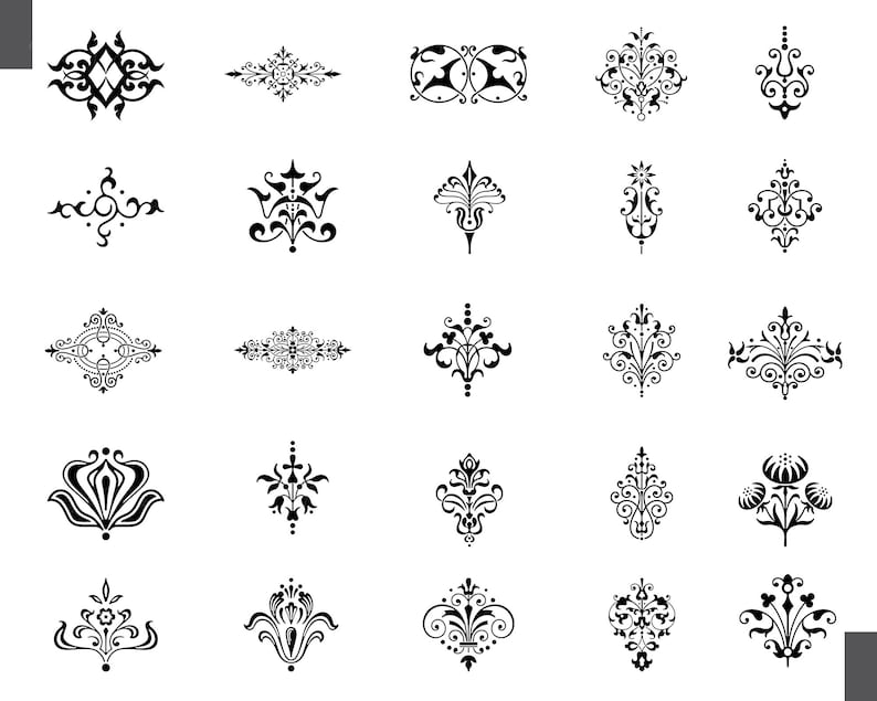 Decorative Elements SVG Decorative Ornaments Svg Geometric - Etsy