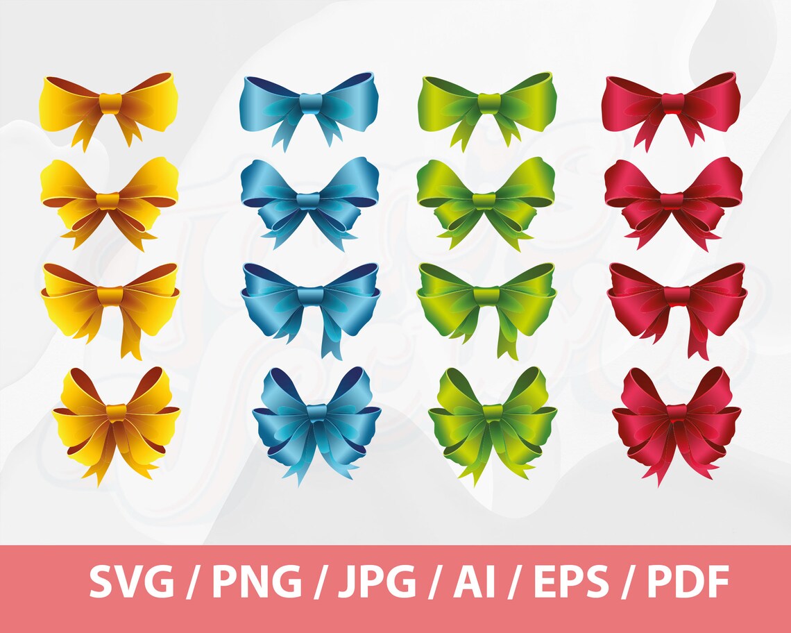 Ribbon SVG Realistic Ribbon Svg Gift Ribbon Svg Bridal - Etsy