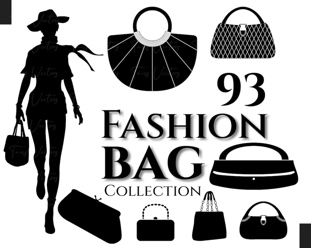 Fashion Bag Collection - Fashion Bag Svg, Fashion Handbag Svg, Bag ...