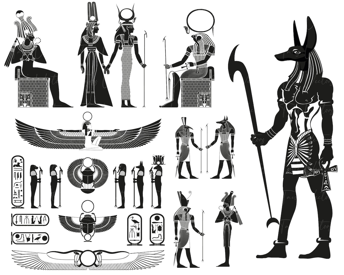 Egyptian Collection Egyptian SVG Egyptian Clipart Egypt - Etsy