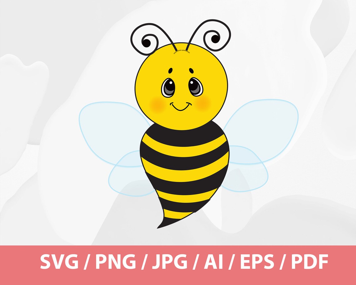 Bee SVG - Bumble Bee Svg, Cute Bee Svg, Honey Bee Svg, Bee Clipart, Bee ...