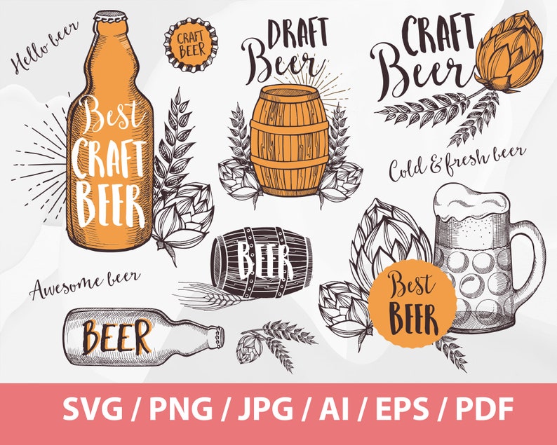 MEGA BEER Set - Instant Download, Digital Download, Svg, Ai, Eps, Png ...