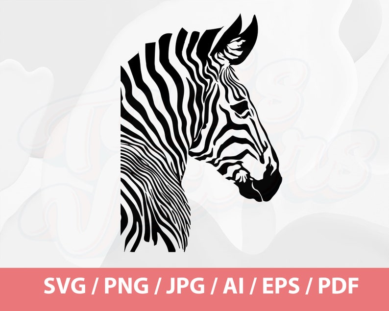 Zebra Vector Set Zebra SVG Zebra Clipart Zebra Files - Etsy