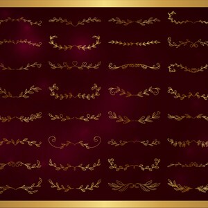 GOLD TEXT DIVIDERS - Dividers Svg, Text Dividers Svg, Decorative Border ...