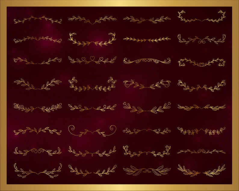 GOLD TEXT DIVIDERS Dividers Svg Text Dividers Svg - Etsy