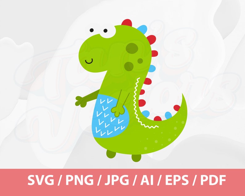Cute Dinosaurs Clipart Dino SVG Baby Dino Clip Art Nursery - Etsy
