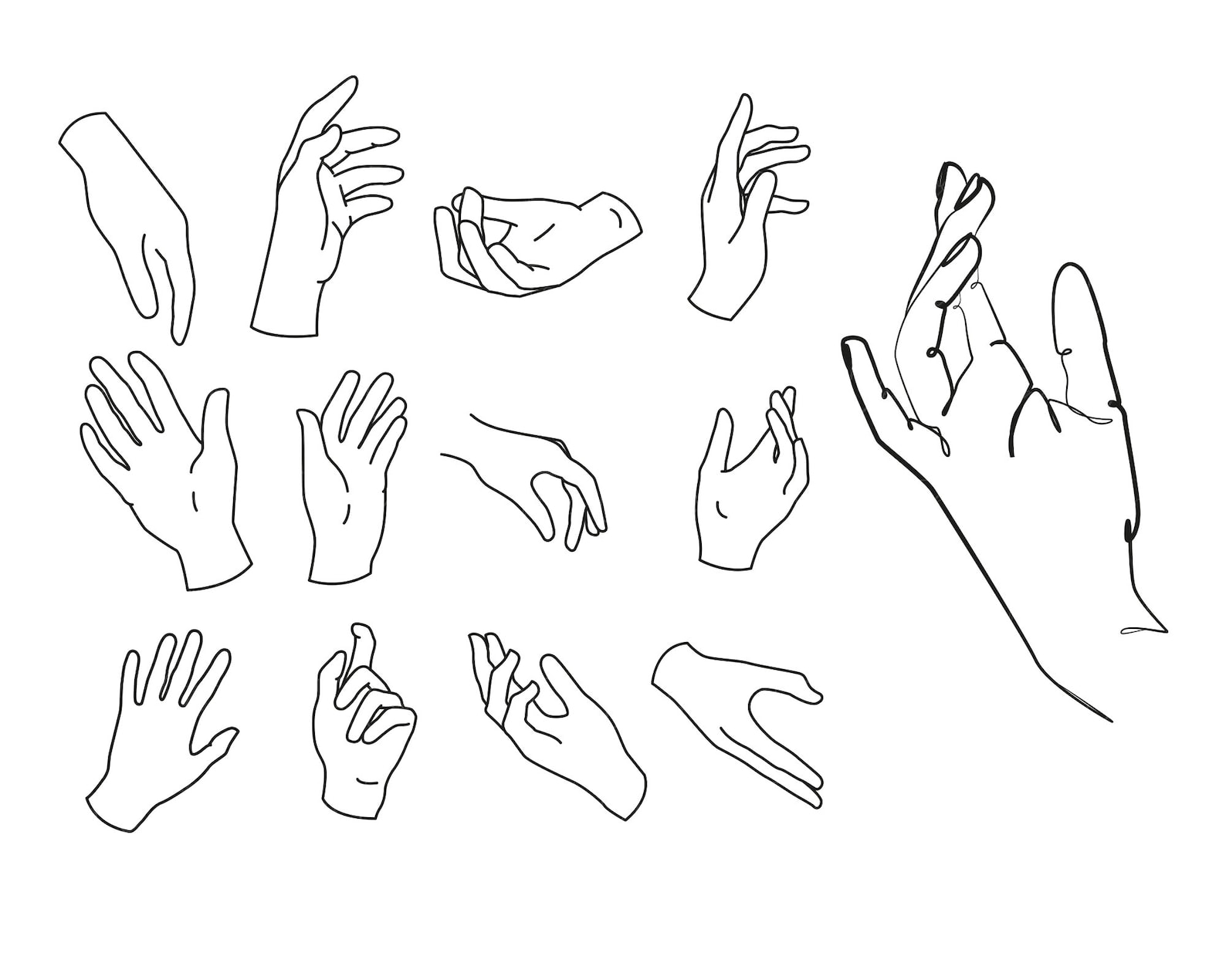 114 Lineart SVG Bundle Line Art Svg Minimal Svg Boho Svg - Etsy