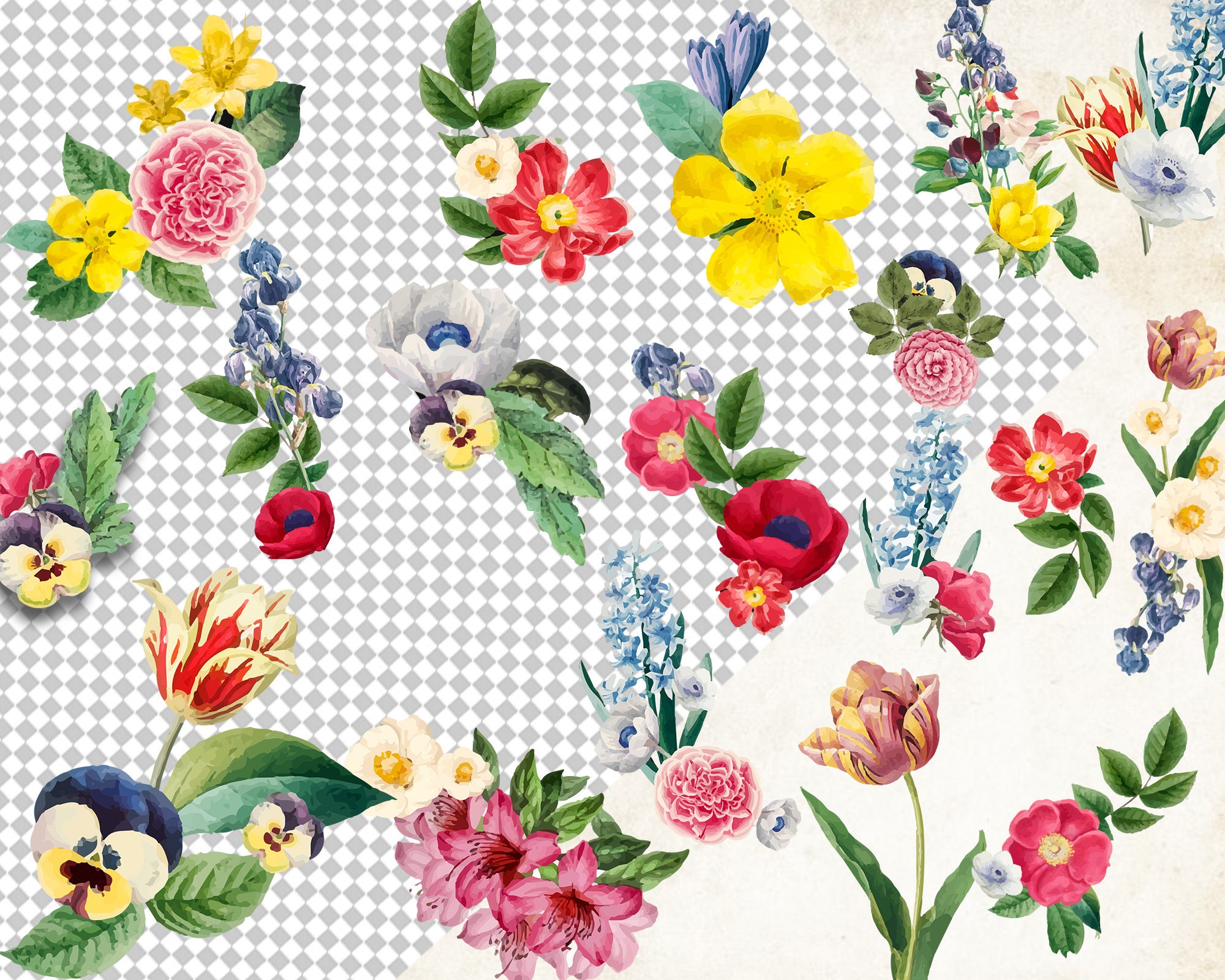 Colorful Wildflowers SVG - Wildflower Svg, Wedding Flower, Bouquet Svg ...