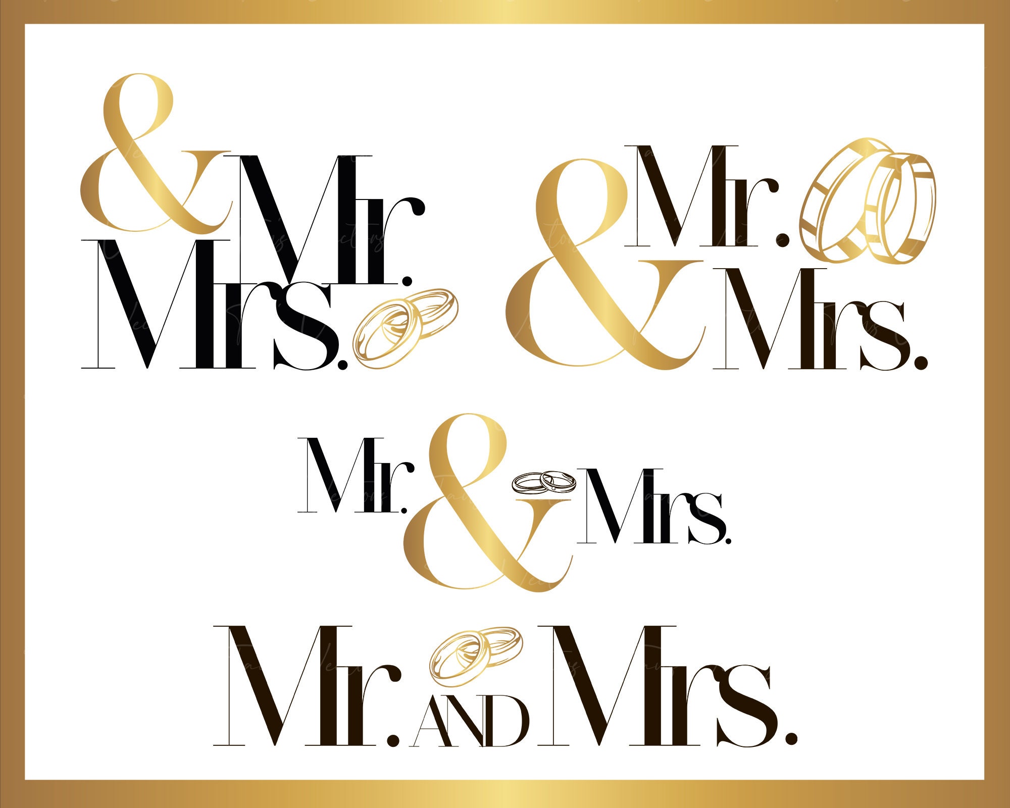 Boda Sr. y Sra. SVG Novia svg Novio svg Boda svg Signos - Etsy México