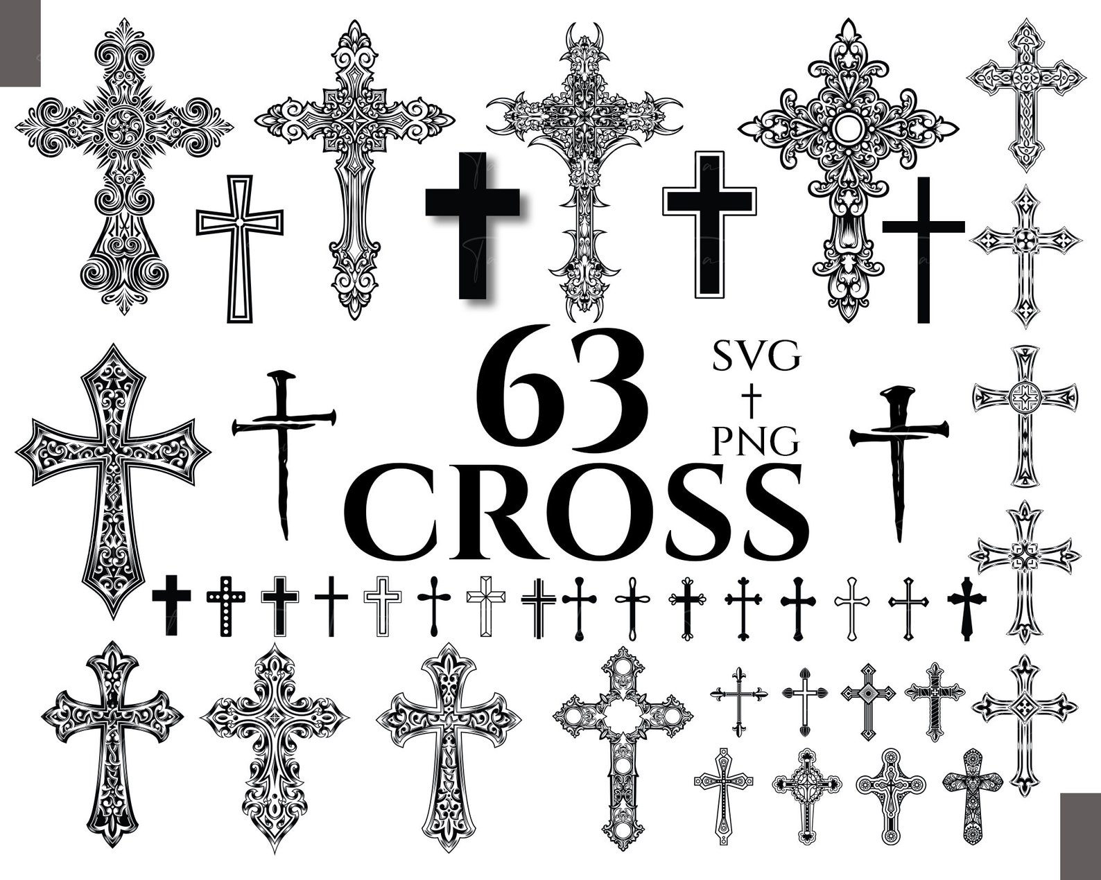 Cross SVG - Cross Clipart, Cross Tattoo, Christian Cross, Jesus Cross ...