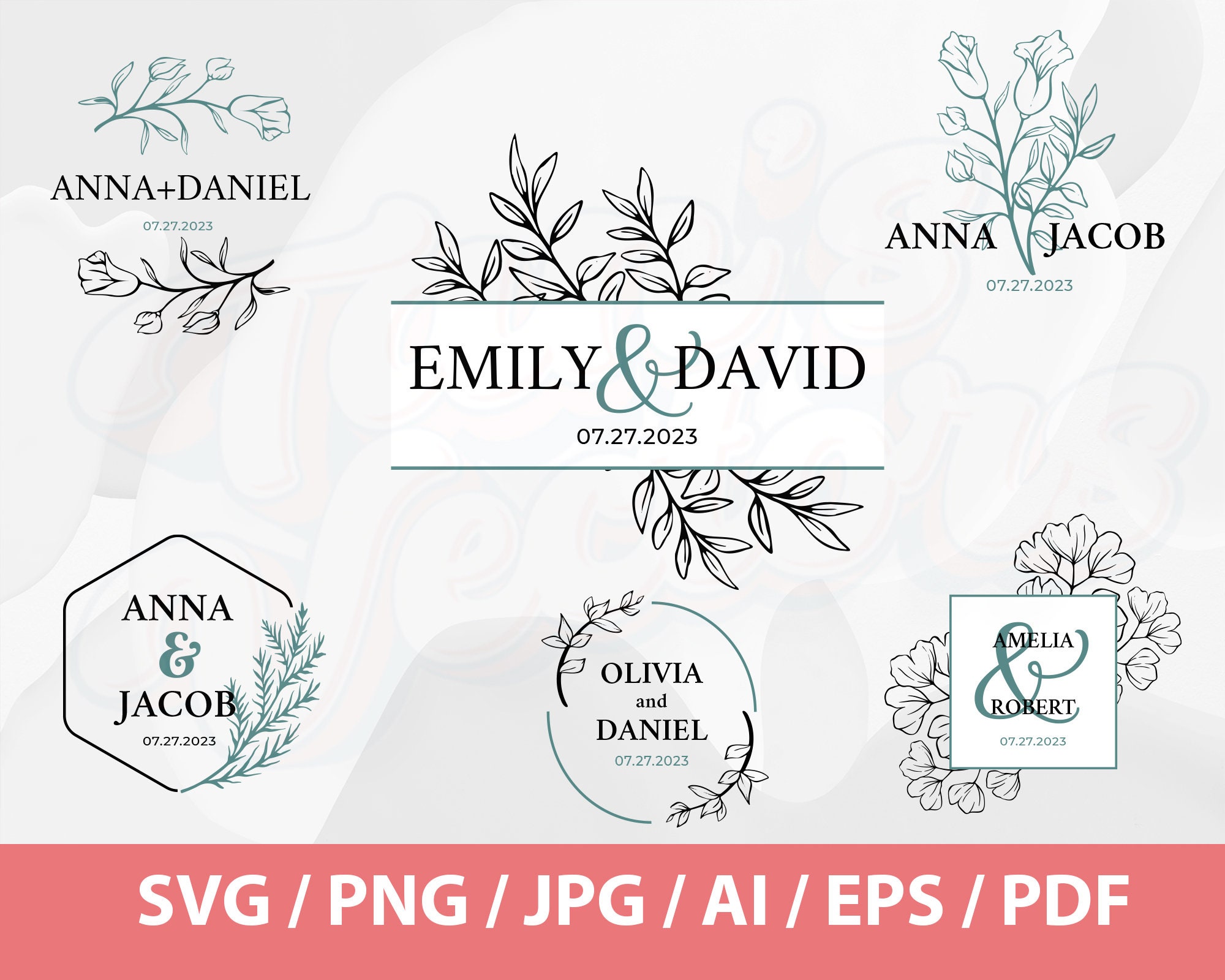 Wedding SVG Bundle Bride Svg Groom Svg Wedding Svg - Etsy UK