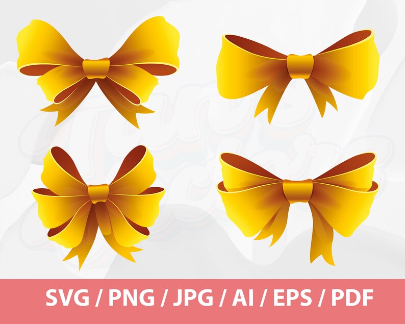 Ribbon SVG Realistic Ribbon Svg Gift Ribbon Svg Bridal - Etsy