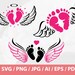 Baby Loss SVG Memorial Svg, Baby Footprints, Pregnancy and Infant Loss ...