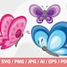 Cute Butterfly Clipart Spring Bugs, Butterfly Clipart, Butterfly SVG ...
