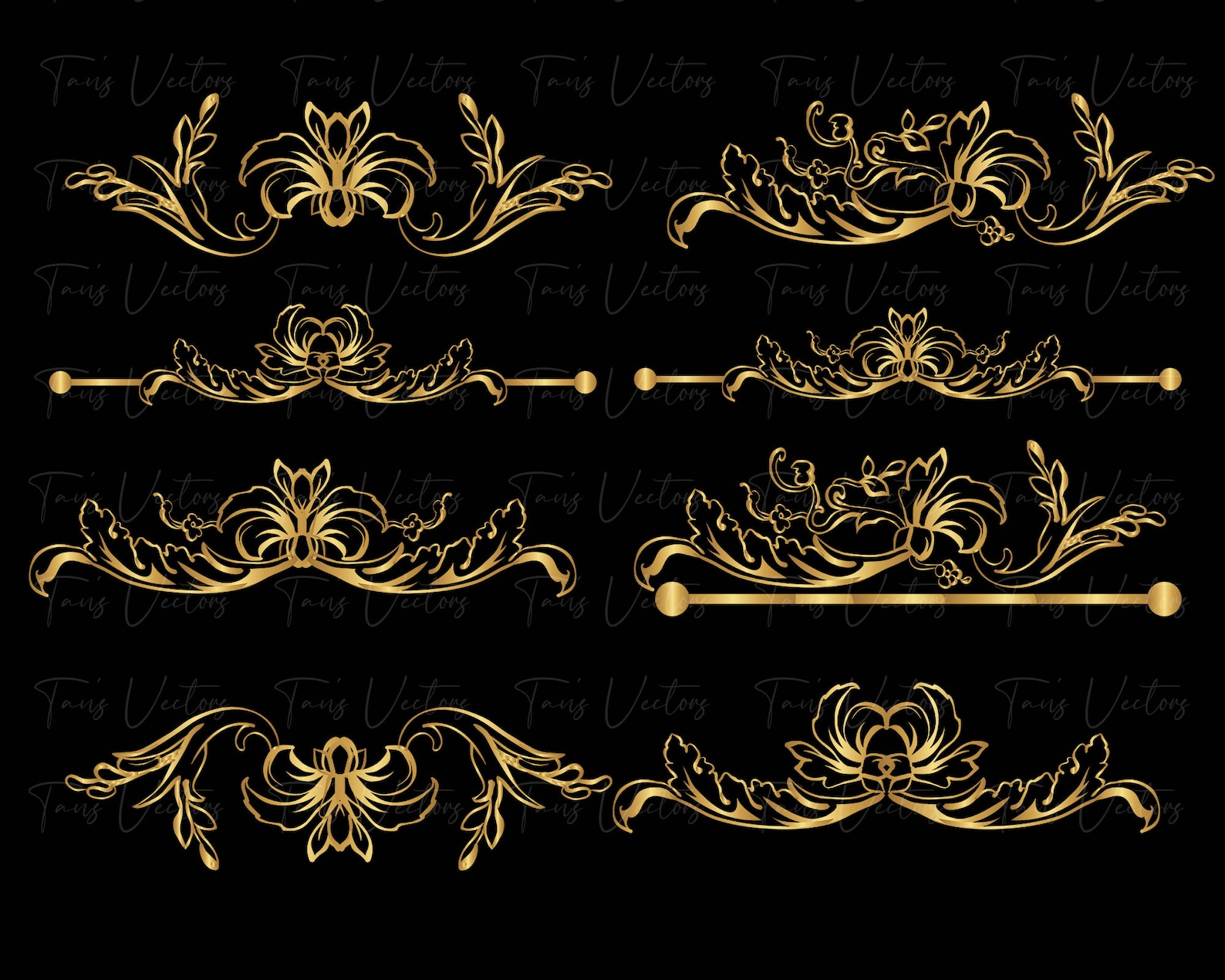 65 Golden Frame and Elements SET - Frame Svg, Decorative Elements, Leaf ...