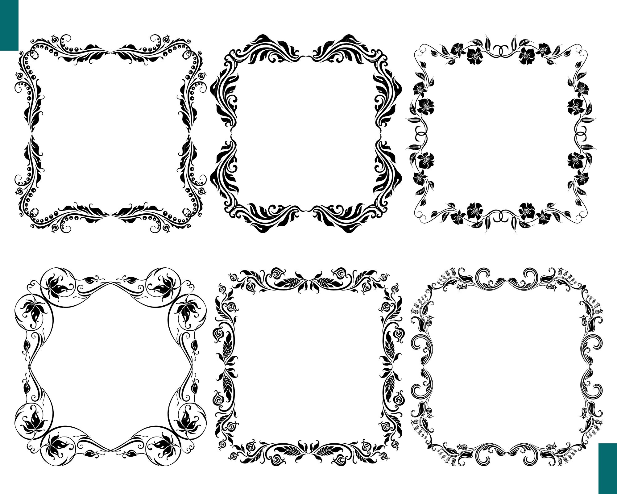 Decorative Frame SVG Frame Svg Circle Frame Svg Round - Etsy UK