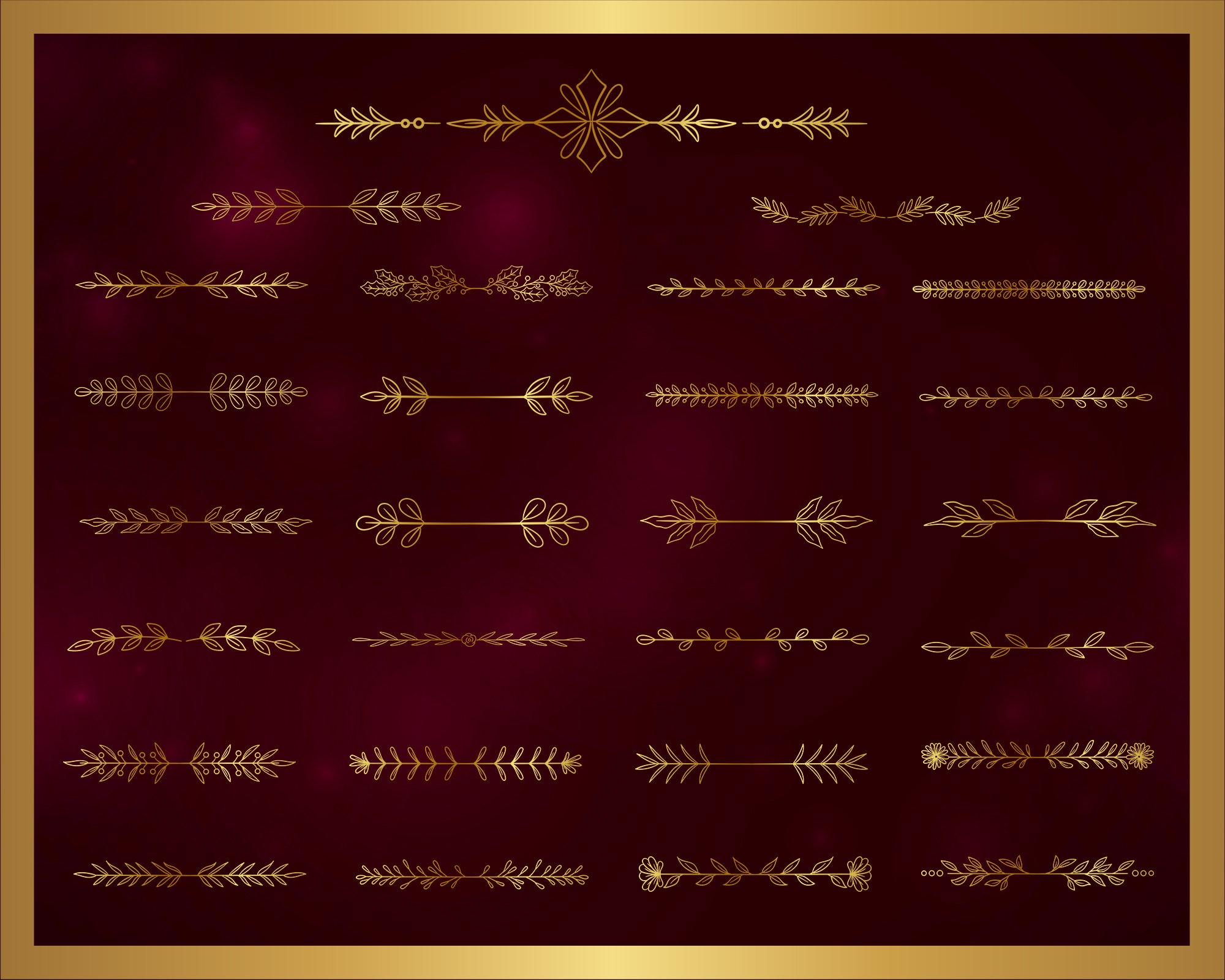 GOLD TEXT DIVIDERS Dividers Svg Text Dividers Svg - Etsy