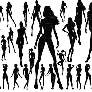 Fashion Models SVG - Woman Silhouette, Fashion Model Svg, Fashion Girl ...