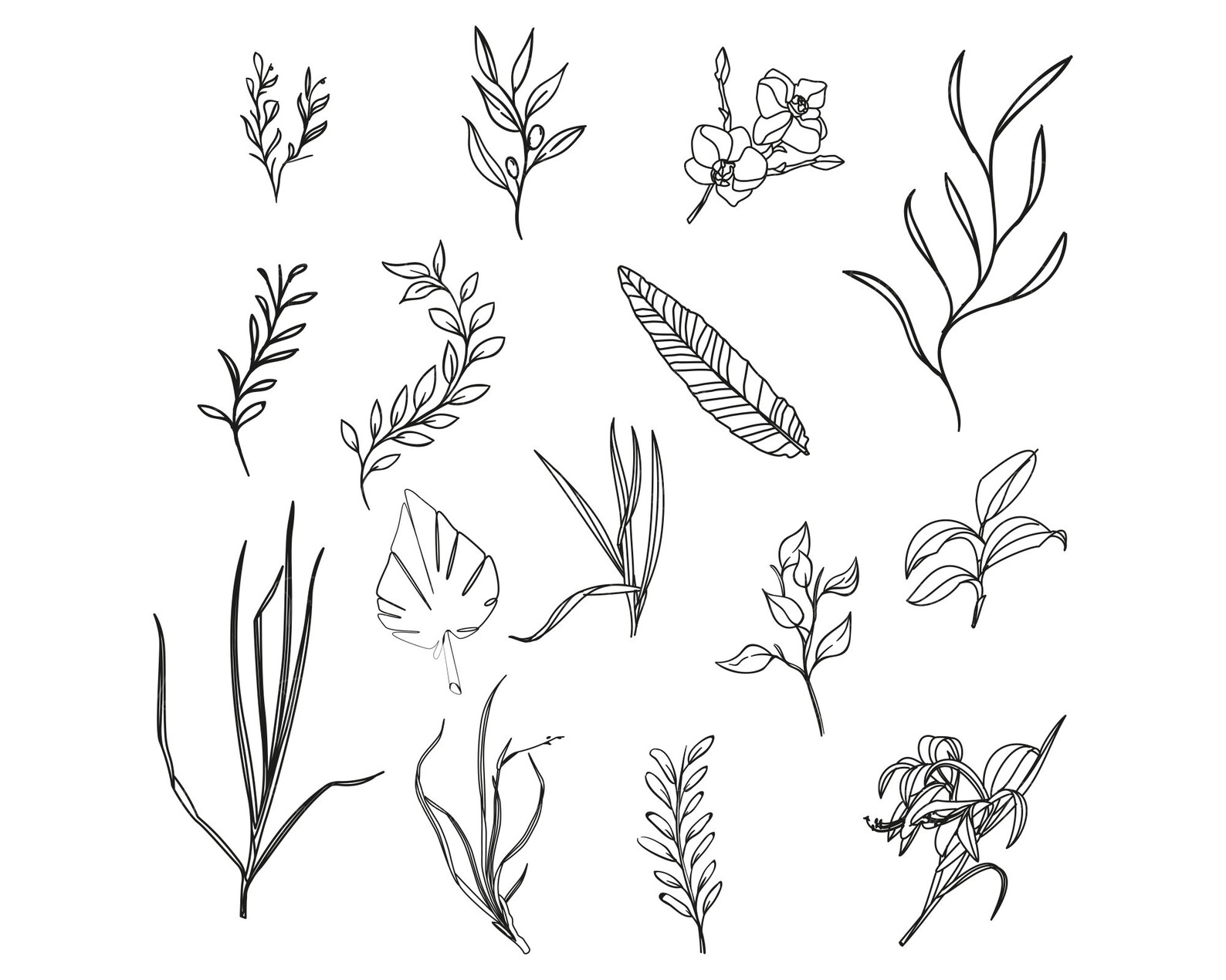 114 Lineart SVG Bundle Line Art Svg Minimal Svg Boho Svg - Etsy