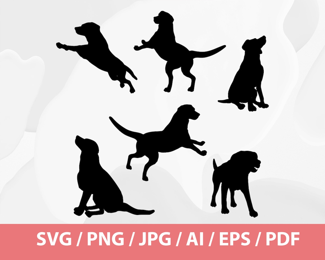 DOG BREED SILHOUETTE Svg Bundle Dog Svg Bundle Dog - Etsy