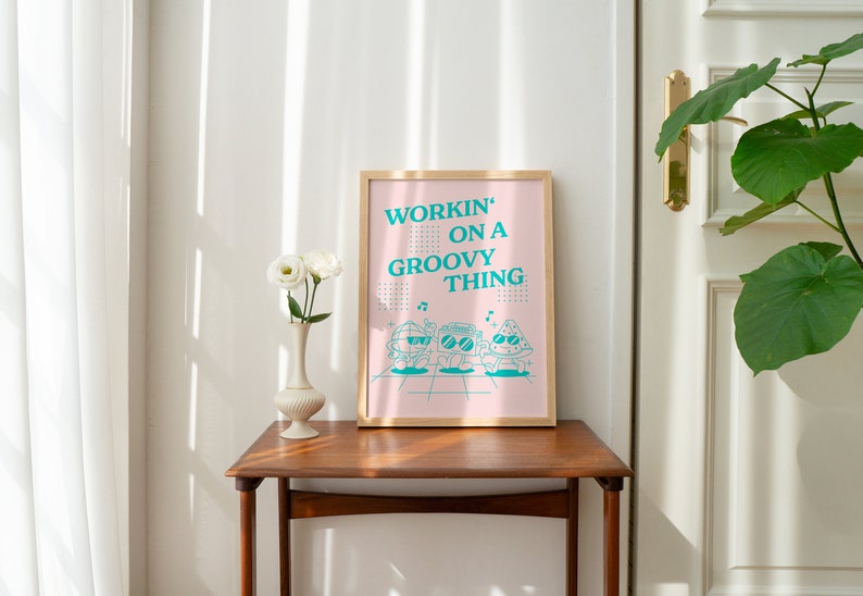 GROOVY WALL ART Working on Groovy Things Retro Wall Art - Etsy