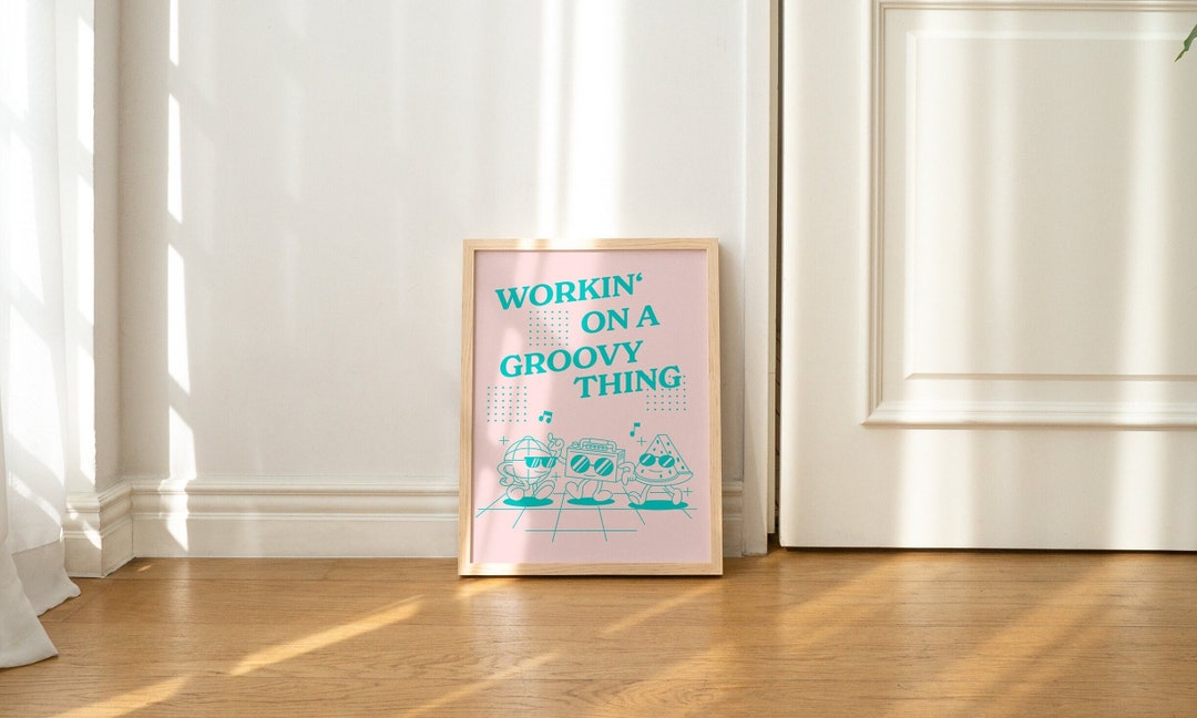 GROOVY WALL ART Working on Groovy Things Retro Wall Art - Etsy