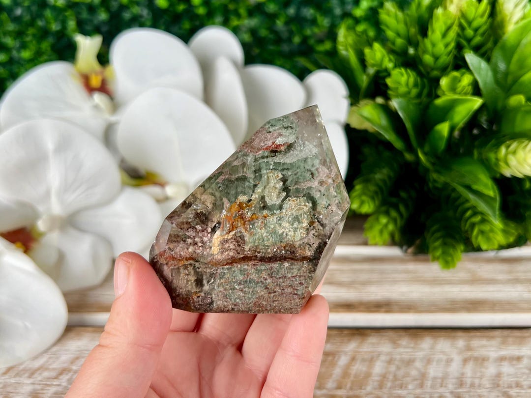 Garden Quartz Freeform, Scenic Lodolite Inclusion, Phantom Quartz - Etsy