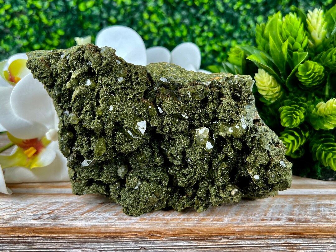 Green Forest Epidote and Quartz From Hakkari Turkey, Natural Mineral ...