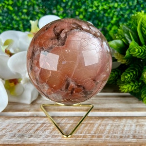 Rare Arusha Sunstone Sphere With Aventurescence and Smokey Quartz From ...