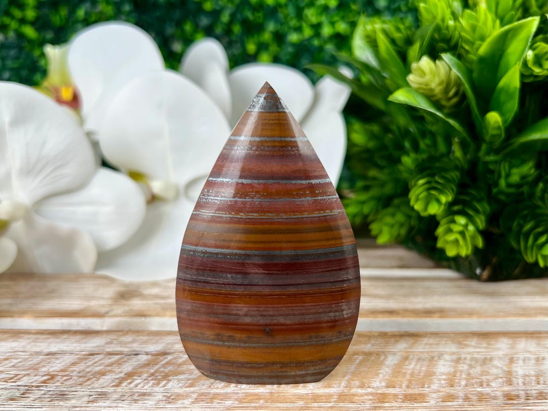 Colorful Red Tiger Iron Flame, Crystal Freeform, Natural Minerals, Home ...