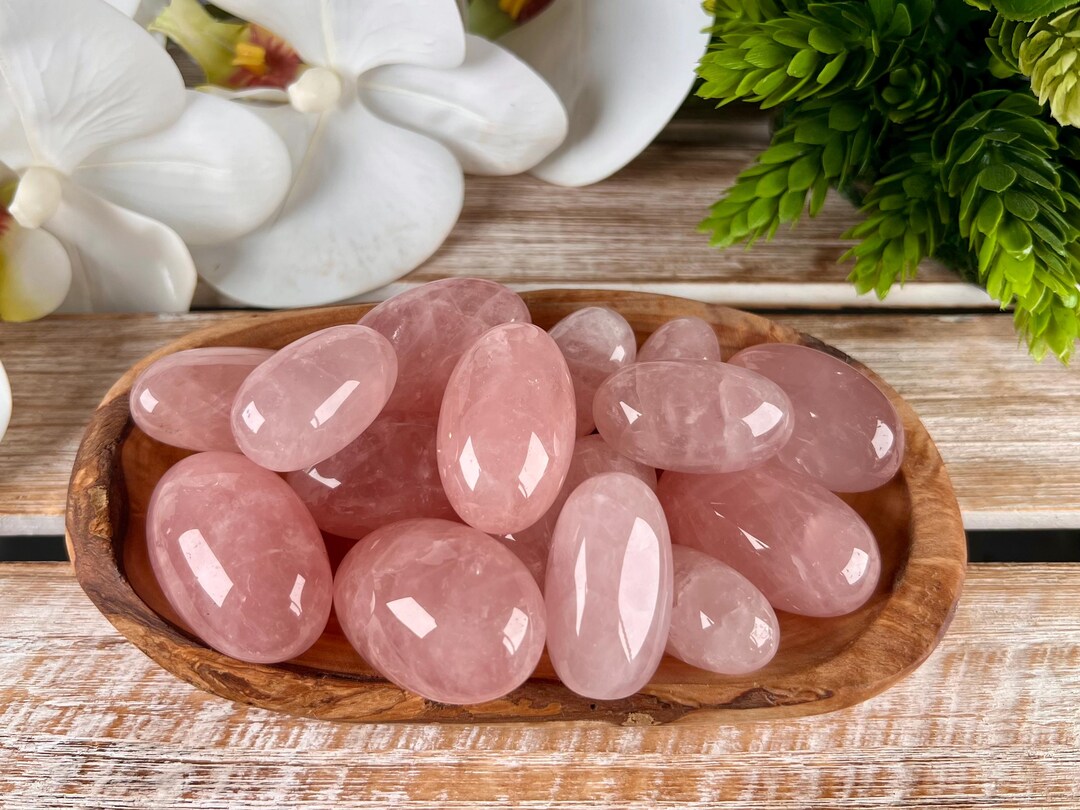 Rose Quartz Tumbles, Crystal Pocket Stones, Natural Minerals - Etsy