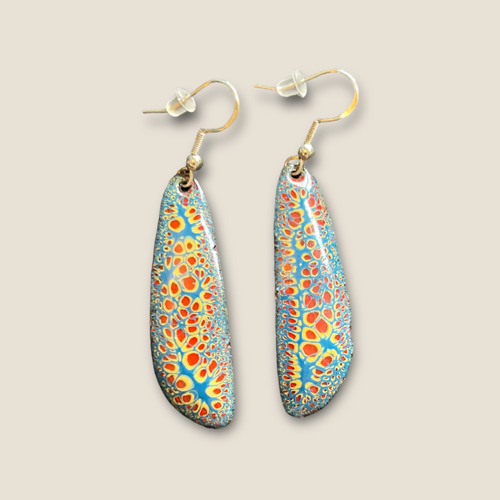 Enamel Earrings, Handcrafted Earrings, Made in USA Earrings, Fused ...
