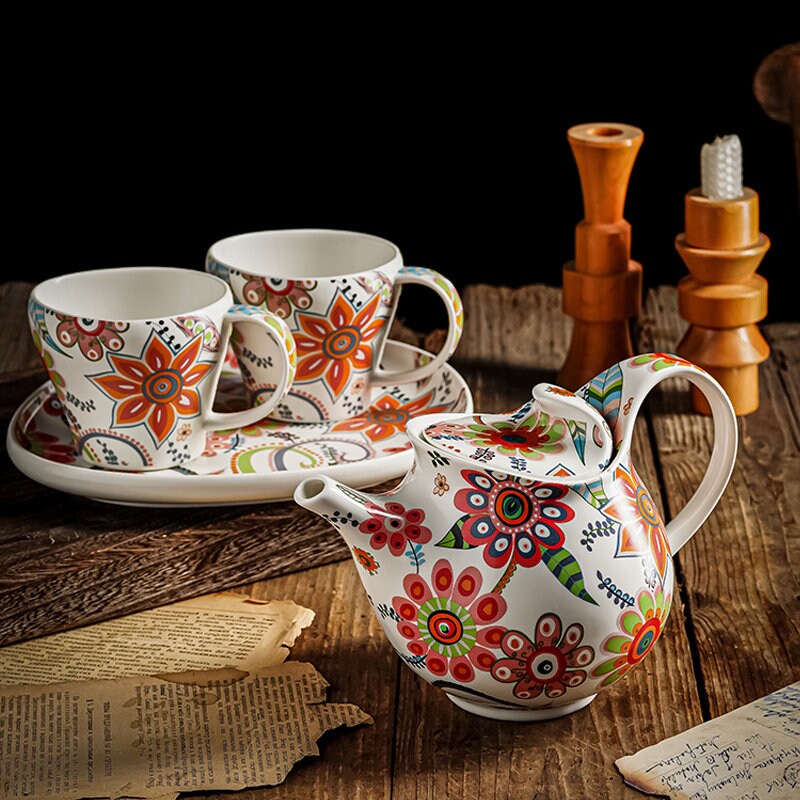 Rustic Ceramic Tea Setbutterfly Ceramic Tea - Etsy